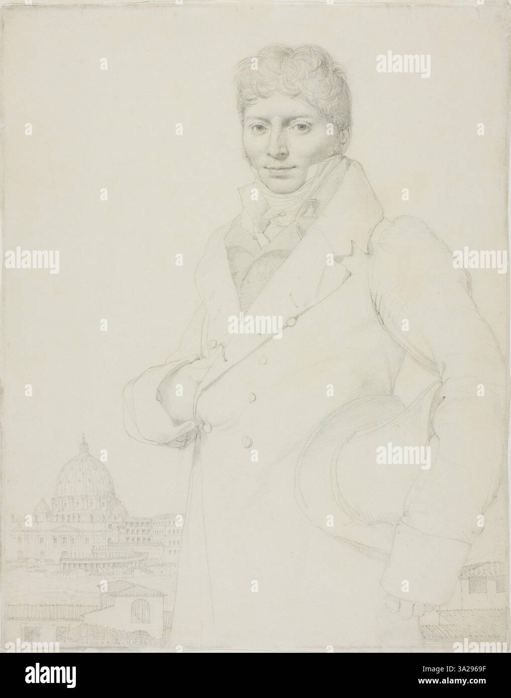 This portrait by Ingres depicts Jean-Louis Robin, capturing his ...