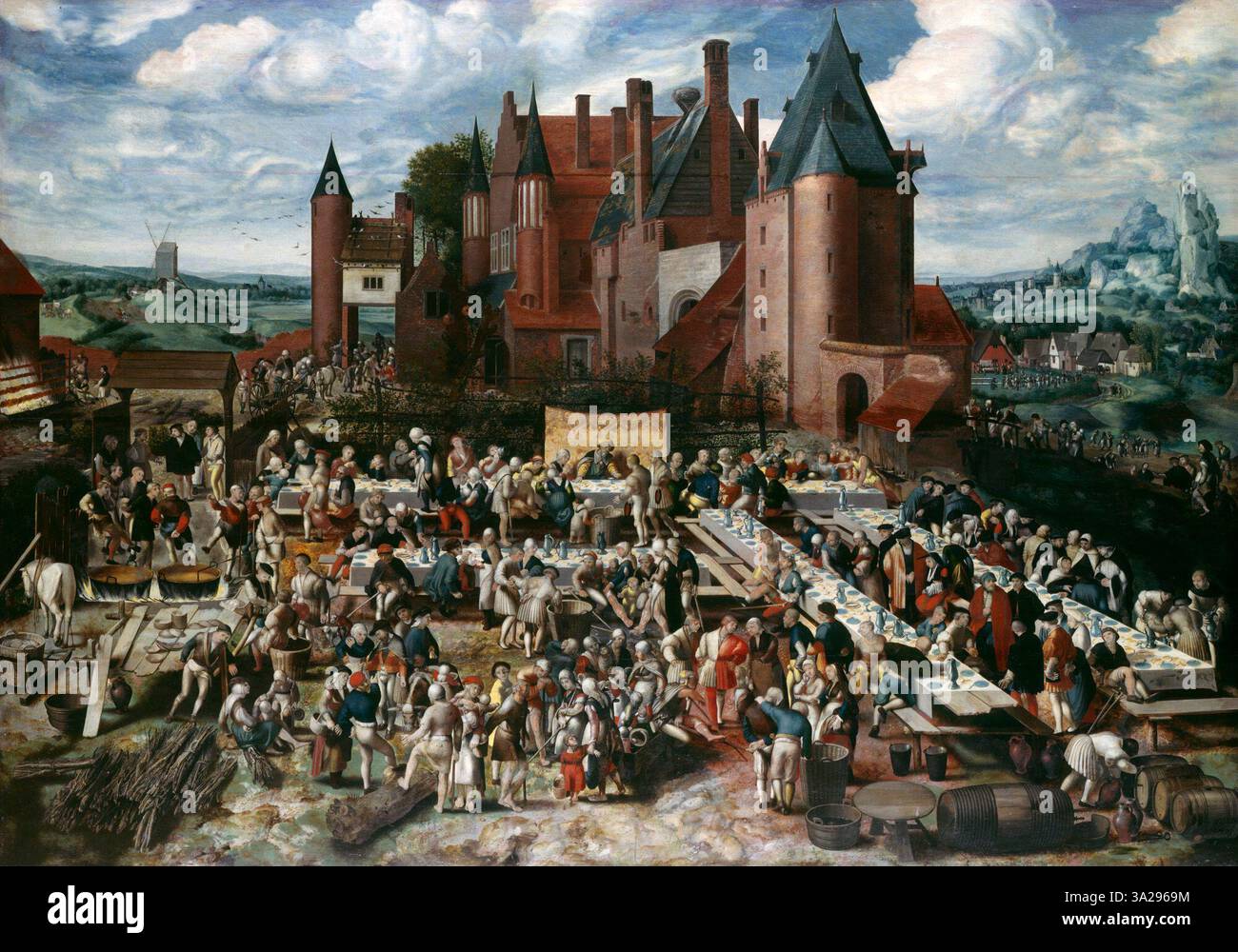 This painting by the Brunswick Monogrammist depicts the biblical scene ...