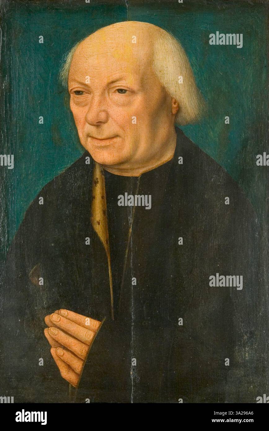 This portrait of an elderly man, dated around 1500, captures the sitter ...