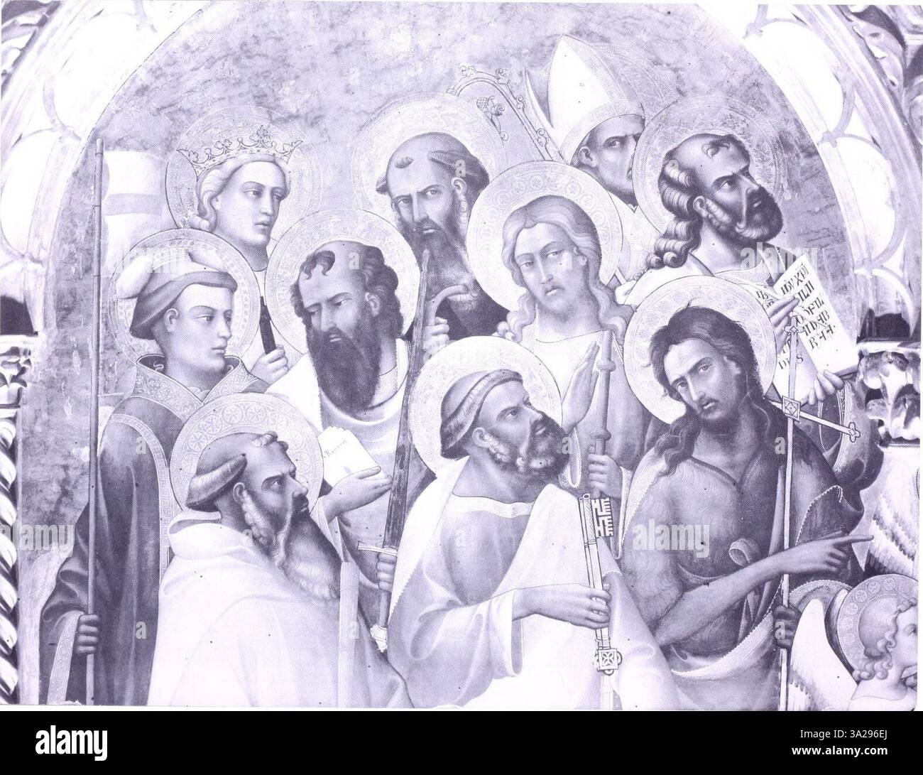 This 14th-century painting by Lorenzo Monaco depicts a religious scene ...