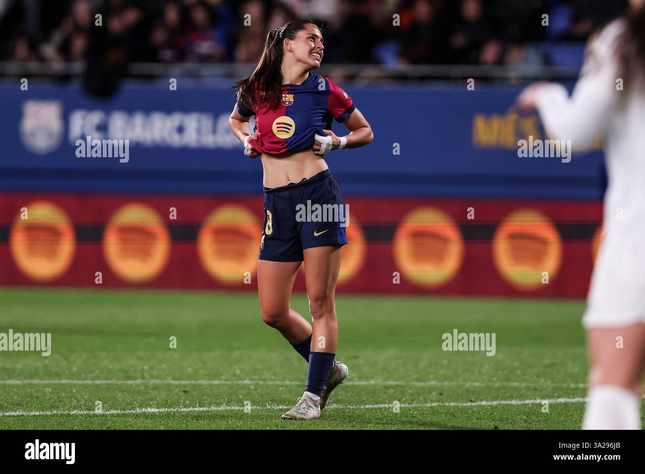 Kika Nazareth of FC Barcelona gestures during the Spanish Cup, Copa de ...