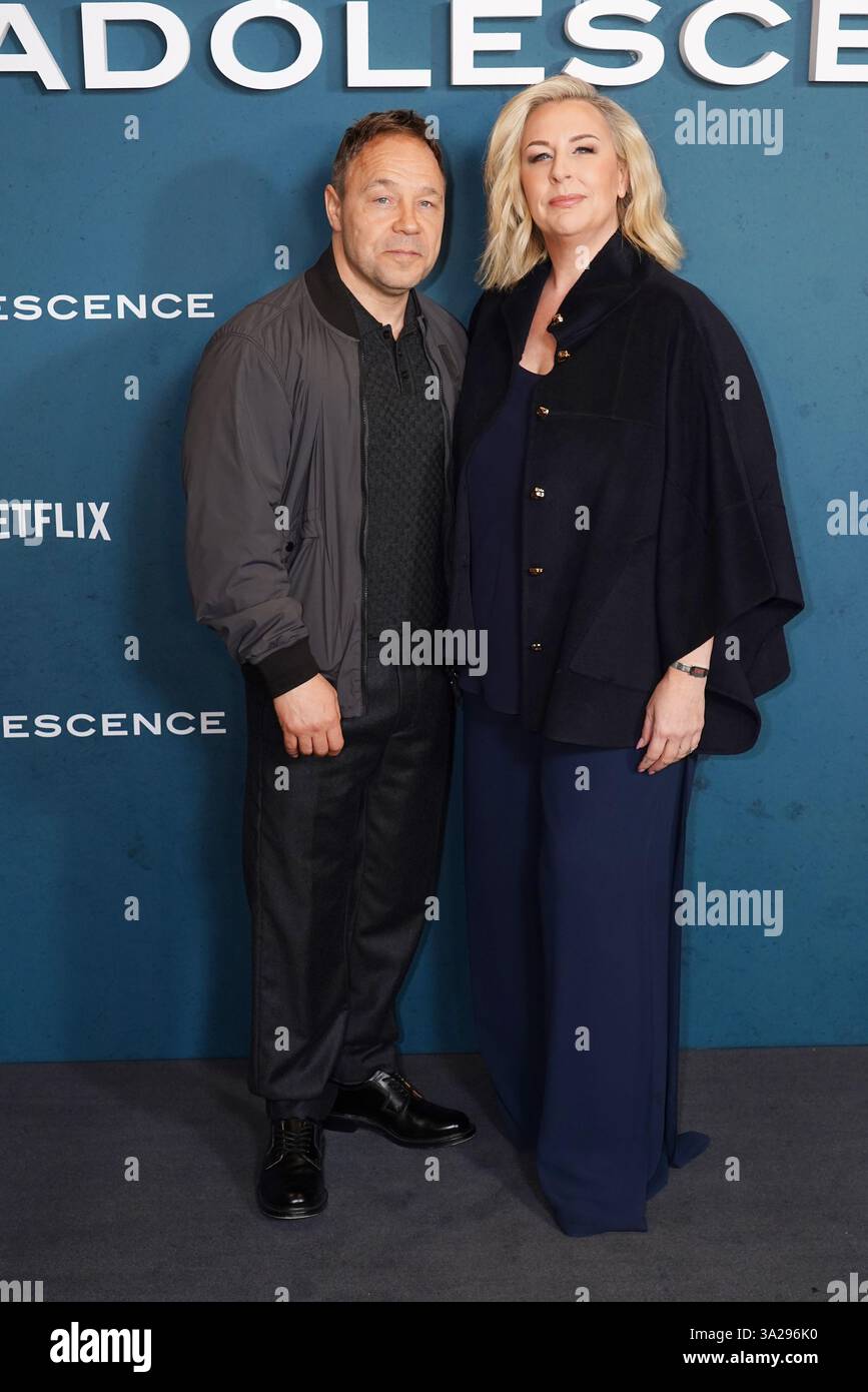 Stephen Graham and Hannah Walters arriving for the special screening of ...