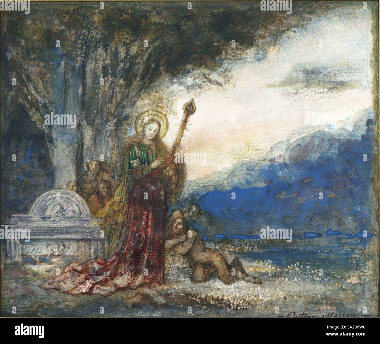 'St. Cecilia' by Gustave Moreau, created between 1885 and 1890 ...