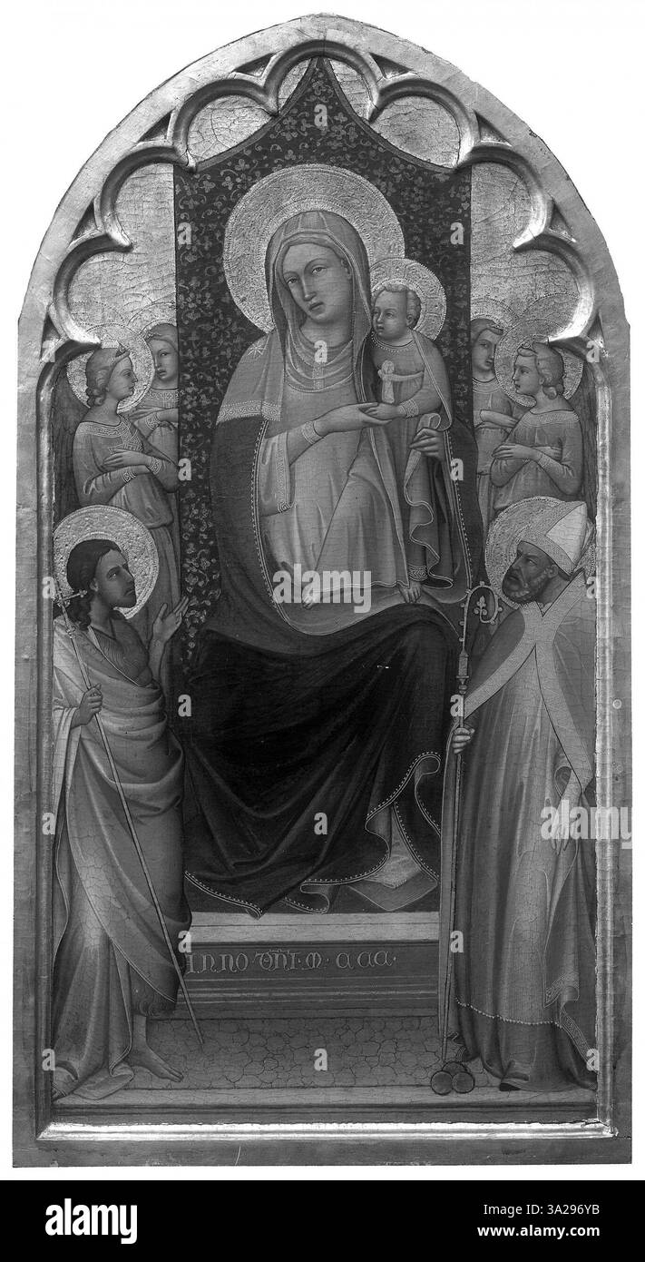 Lorenzo Monaco’s 'Thronende Maria' shows the Virgin Mary with Child ...