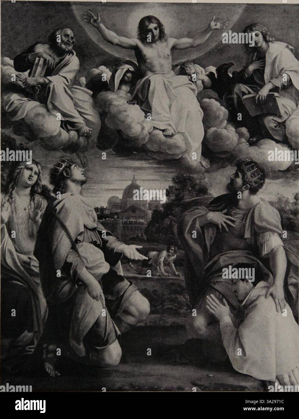 This Baroque painting by Annibale Carracci features a human figure ...