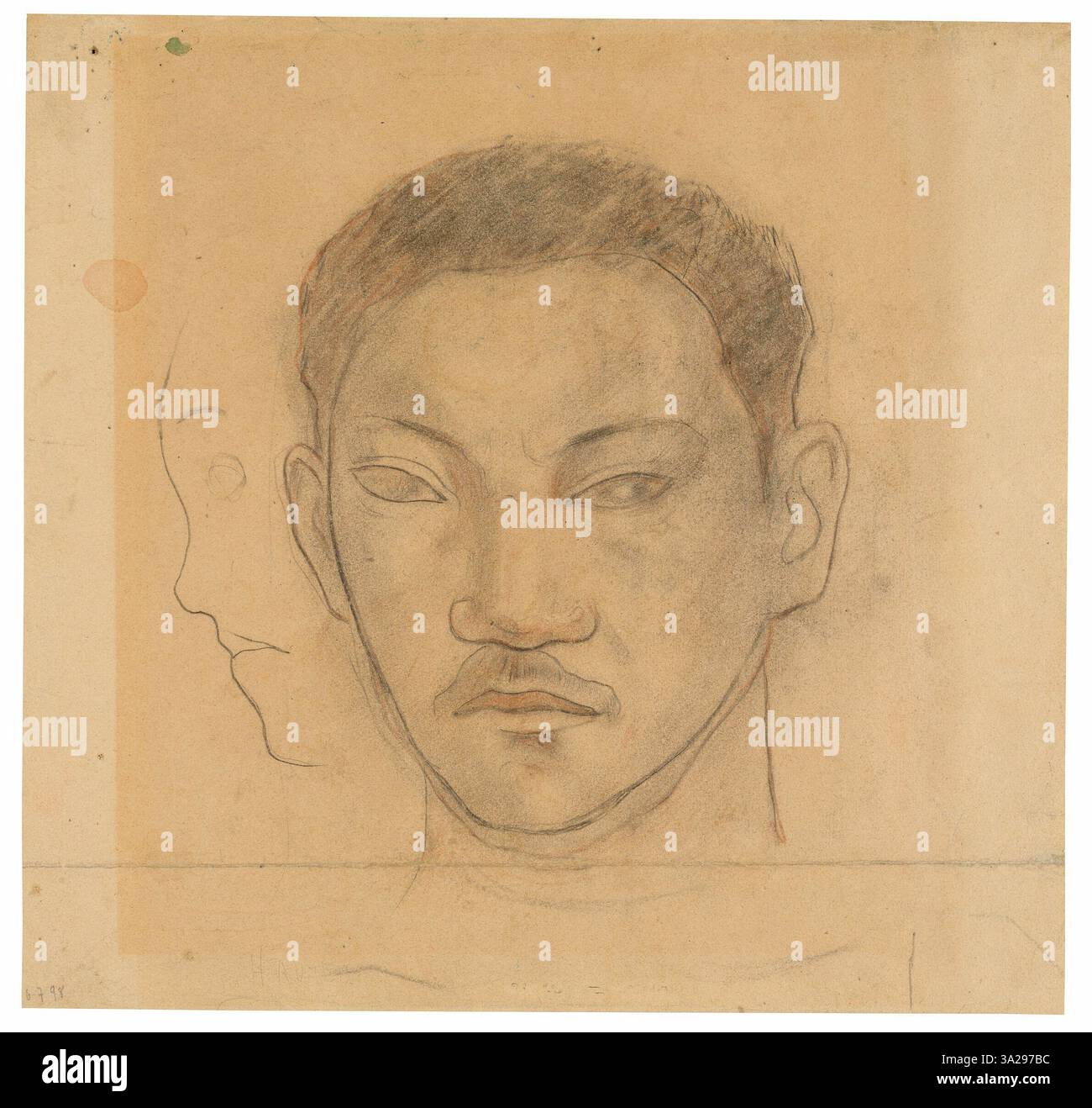 Paul Gauguin’s 'Head of a Tahitian with Profile of Second Head ...
