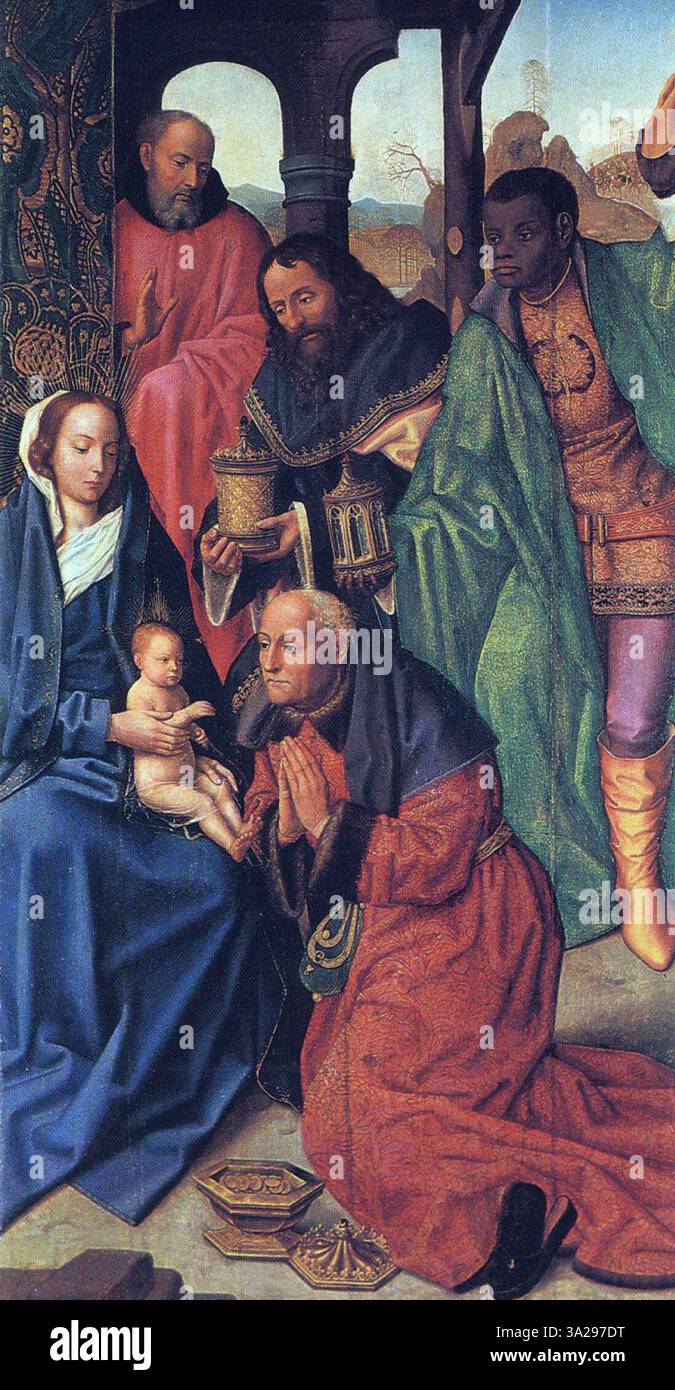 Gerard David’s Polyptych of the Life of the Virgin consists of ten ...