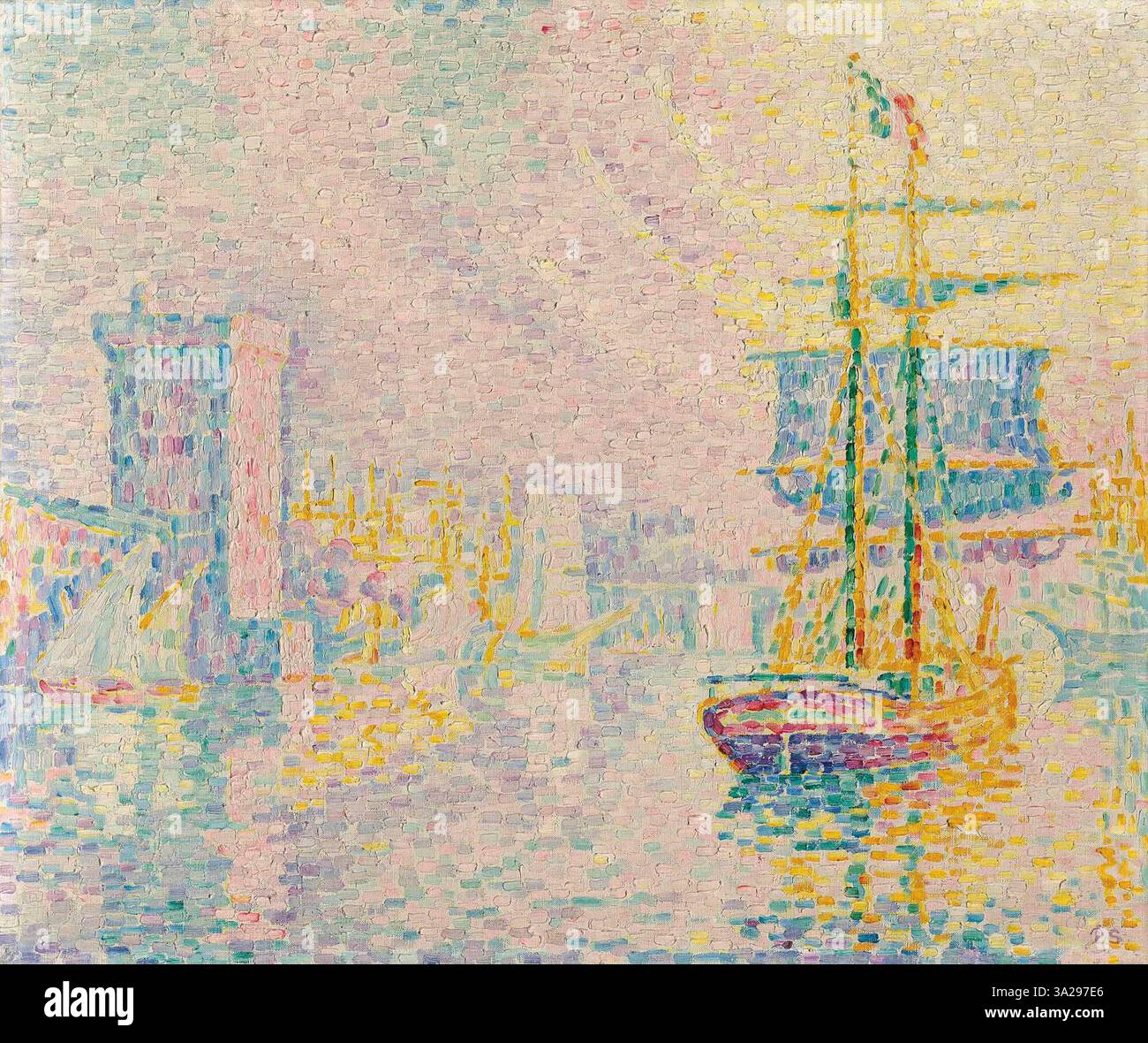 This 1922 painting, 'La brume jaune', portrays Marseille enveloped in a ...