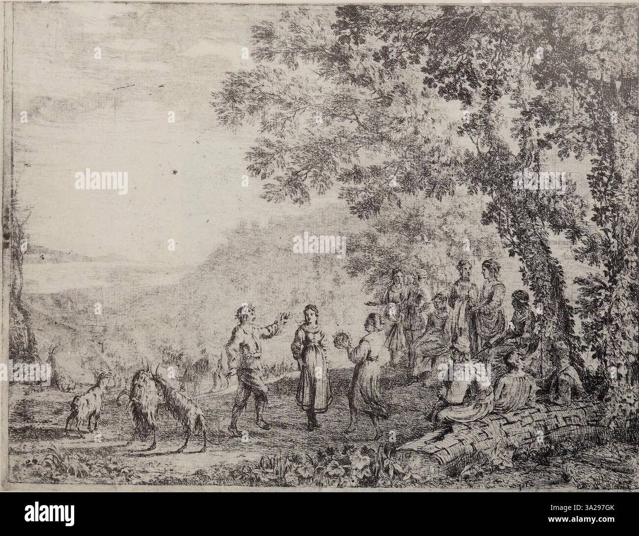 In this landscape, Claude Lorrain depicts the calm beauty of nature ...