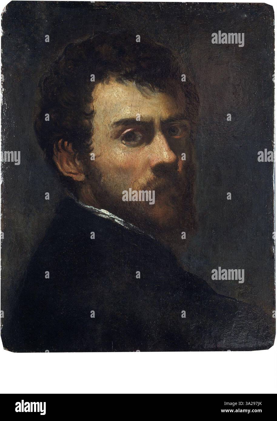 This self-portrait, created in Tintoretto's youth, displays the artist’s early mastery of ...