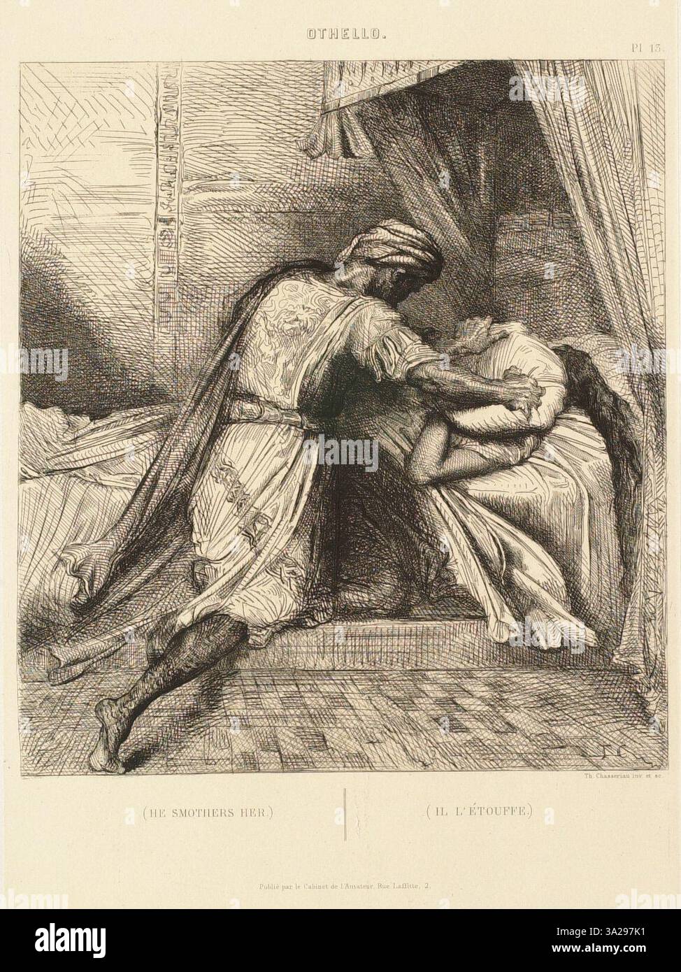 Chassériau’s painting from Act 5, Scene 2 of 'Othello' captures the ...