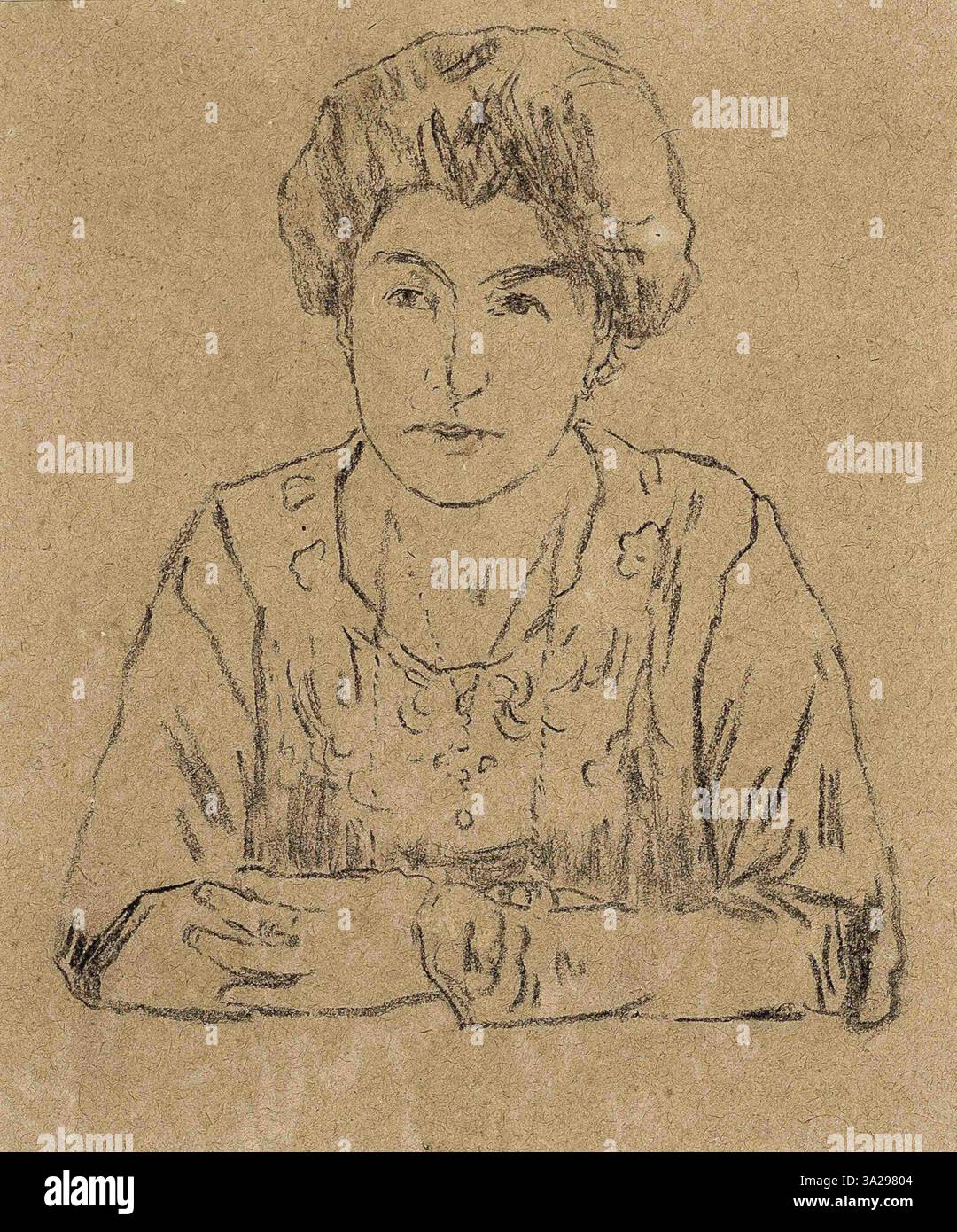 In this portrait, Isabel Bowser is depicted with a composed and ...