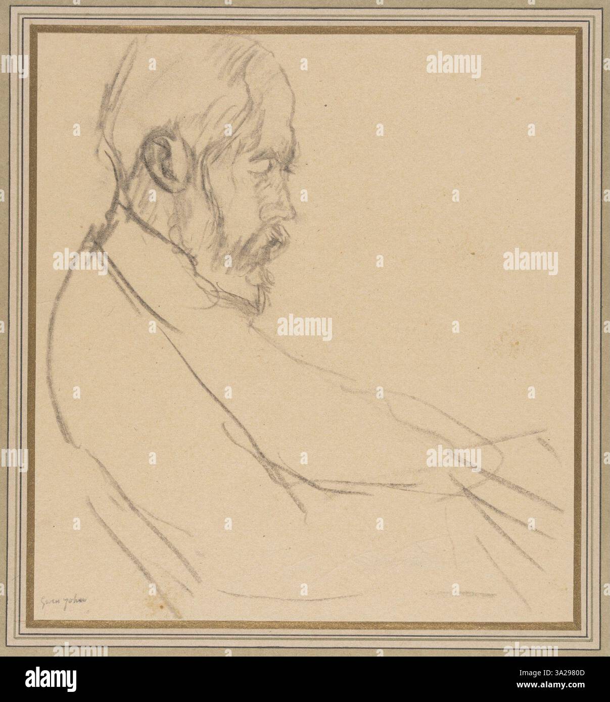 This portrait by Gwen John shows Arthur Symons, capturing his pensive ...