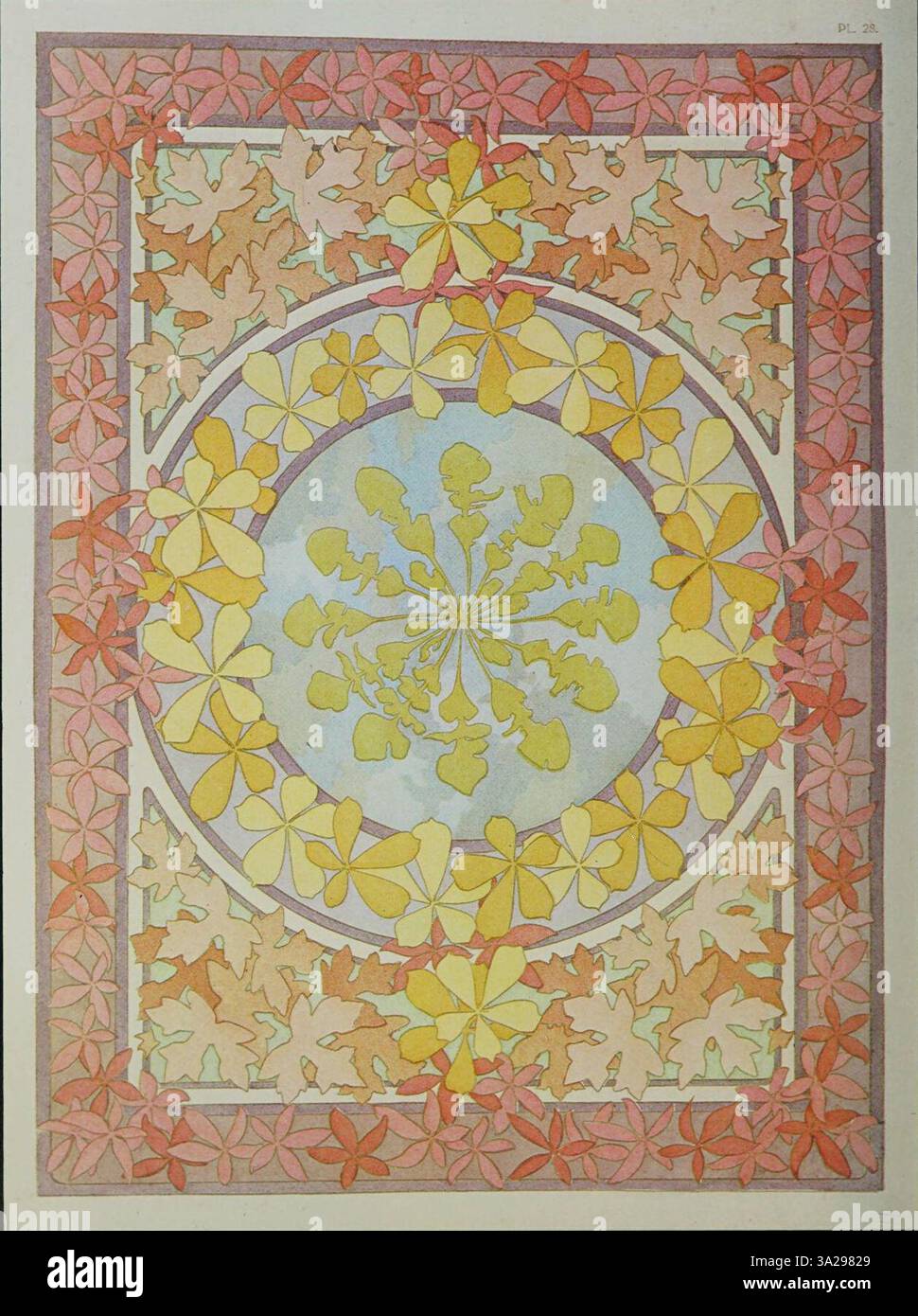 'Bridges, L31-7' by Alphonse Mucha showcases human figures intertwined with ornamental, flowing ...