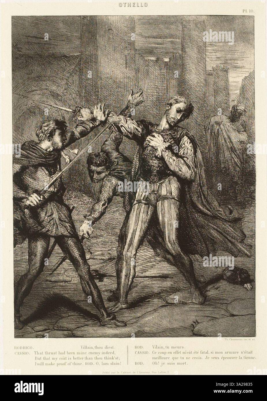 This intense painting from Chassériau's 'Othello Suite' depicts the ...