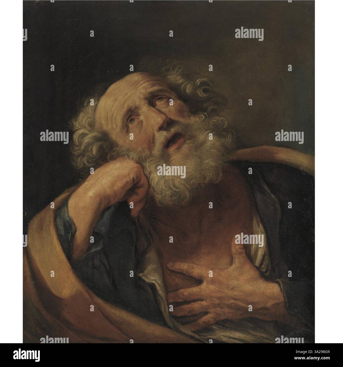 Reni’s portrayal of 'The Penitent Saint Peter' captures the saint’s ...