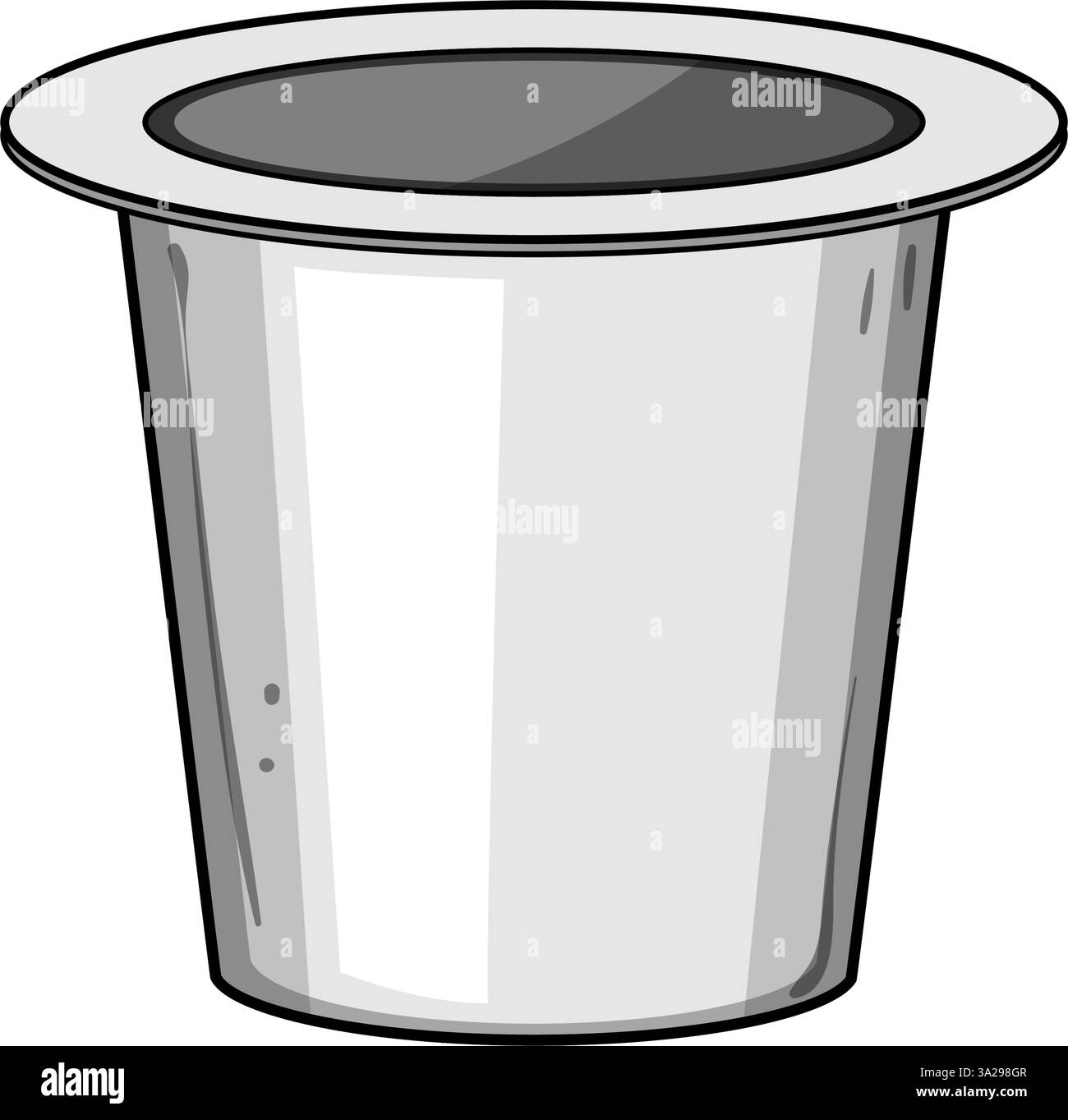 stainless reusable coffee filter cartoon vector illustration Stock ...