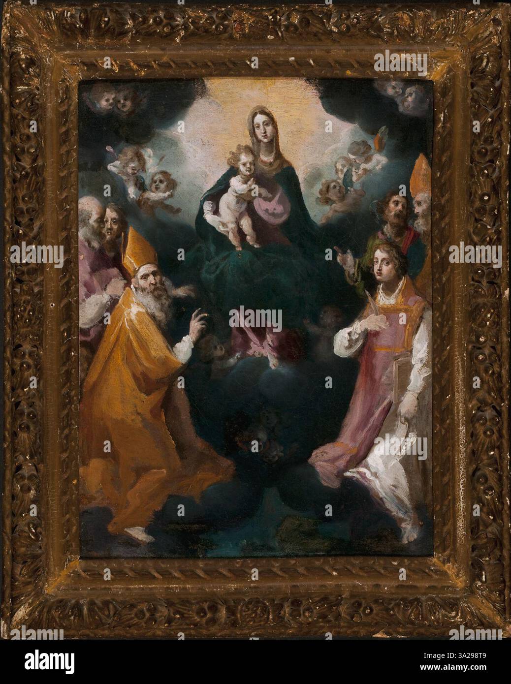 This work by Cristofano Allori shows the Madonna surrounded by saints ...