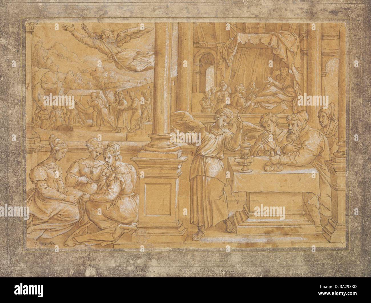 Pieter Coecke van Aelst's depiction of four scenes from the life of ...