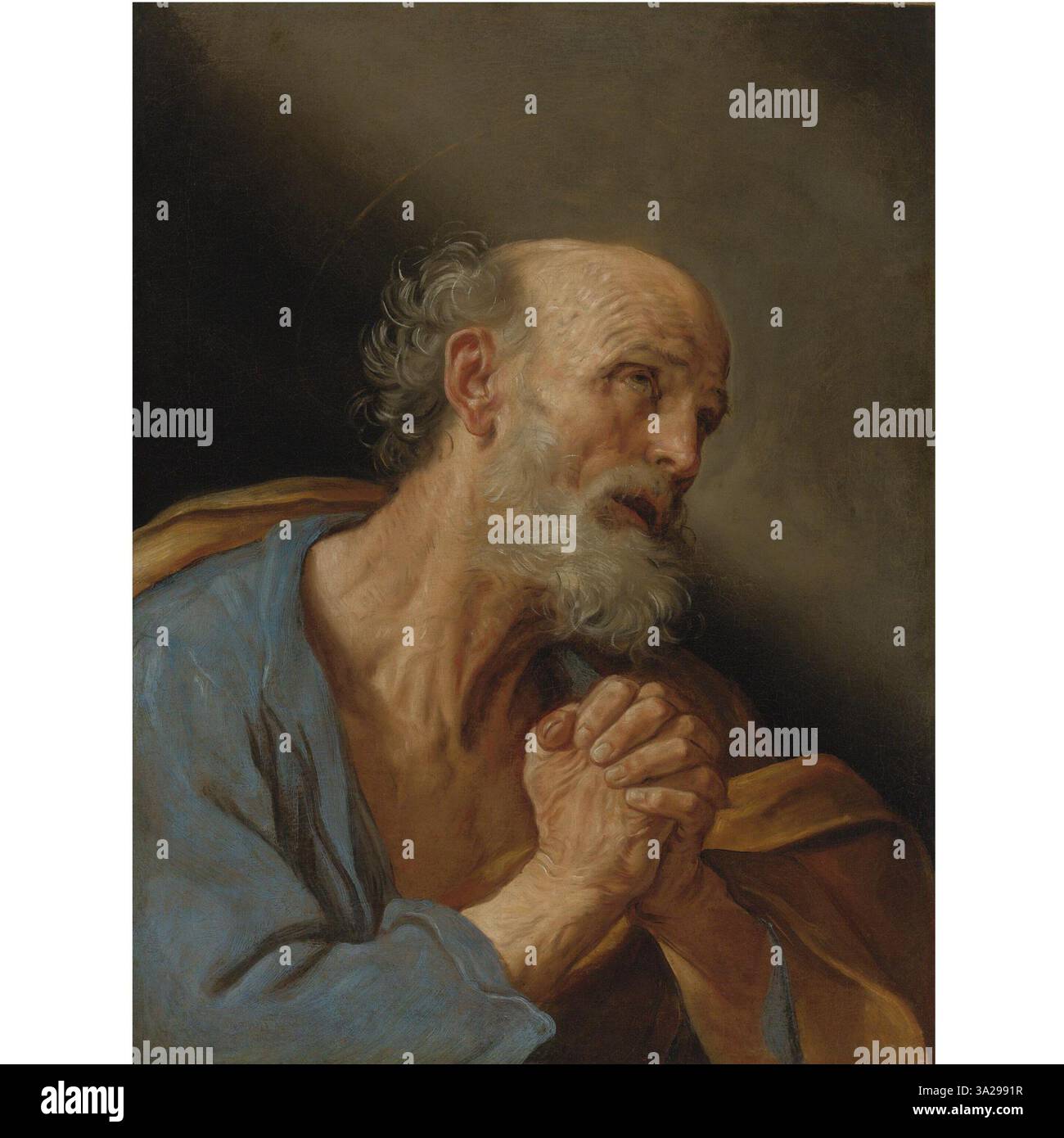 'The Penitent Saint Peter' by Reni shows Saint Peter in a moment of ...