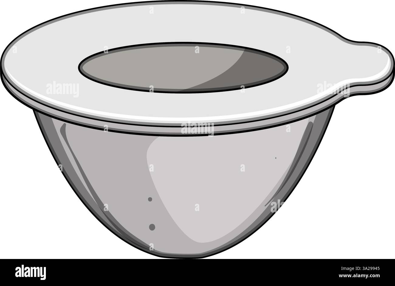 mesh reusable coffee filter cartoon vector illustration Stock Vector ...