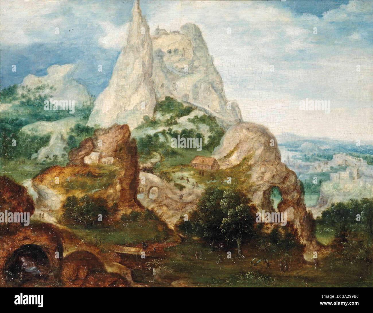 Herri met de Bles' painting illustrates Mary Magdalene in a cave at La ...