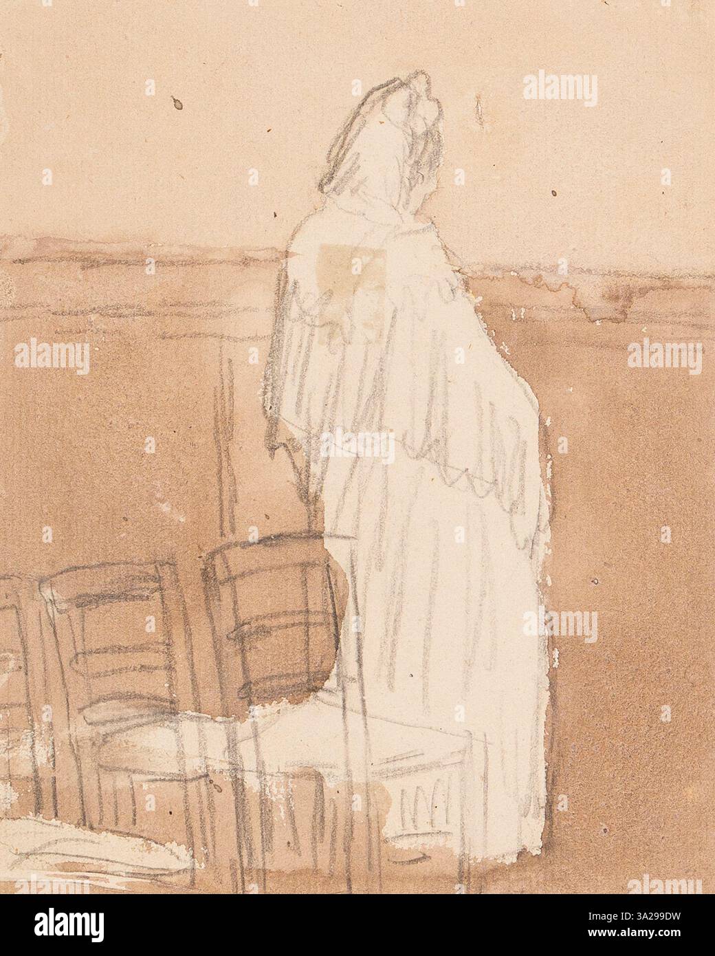 This painting by Gwen John shows a standing woman in the Eglise Saint ...