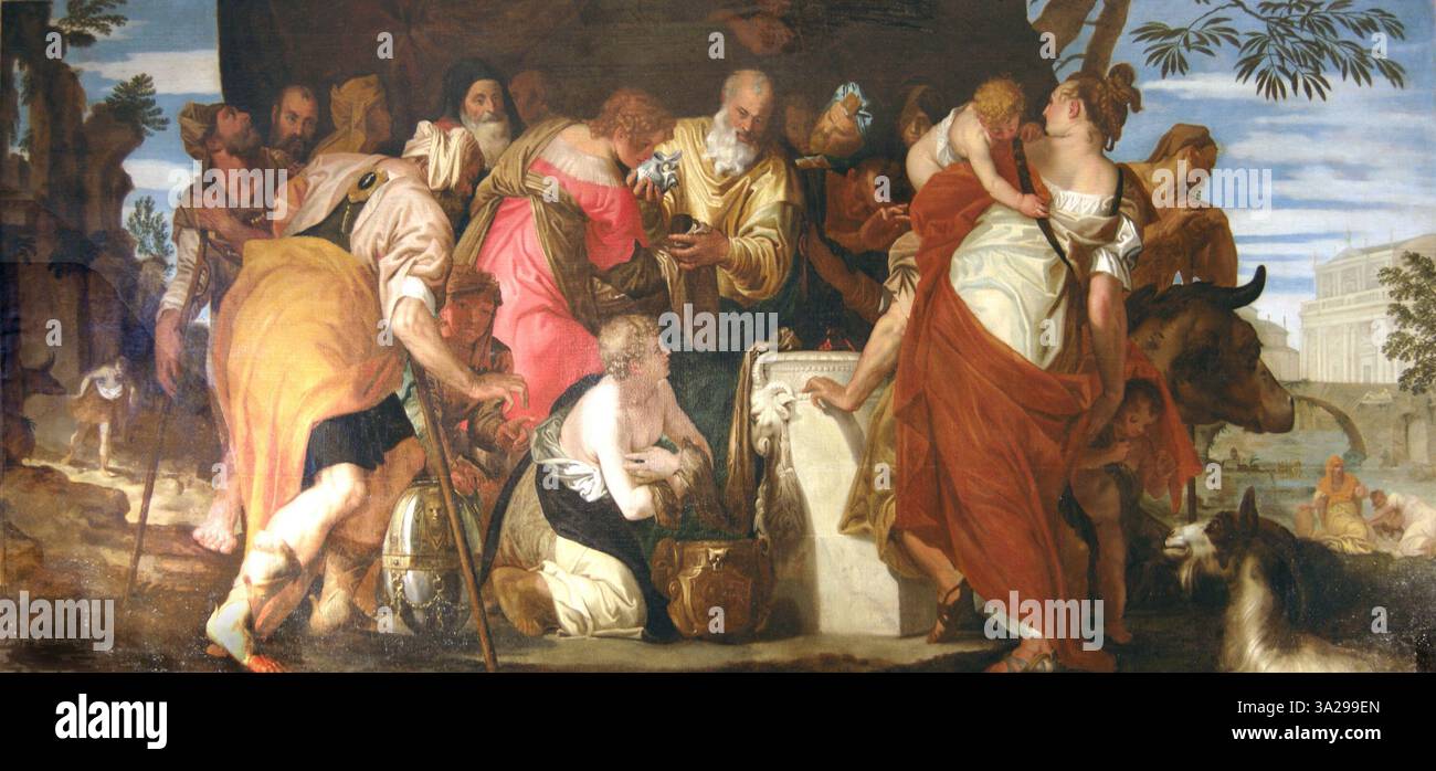 *The Anointing of King David* (1555) by Paolo Veronese portrays the ...