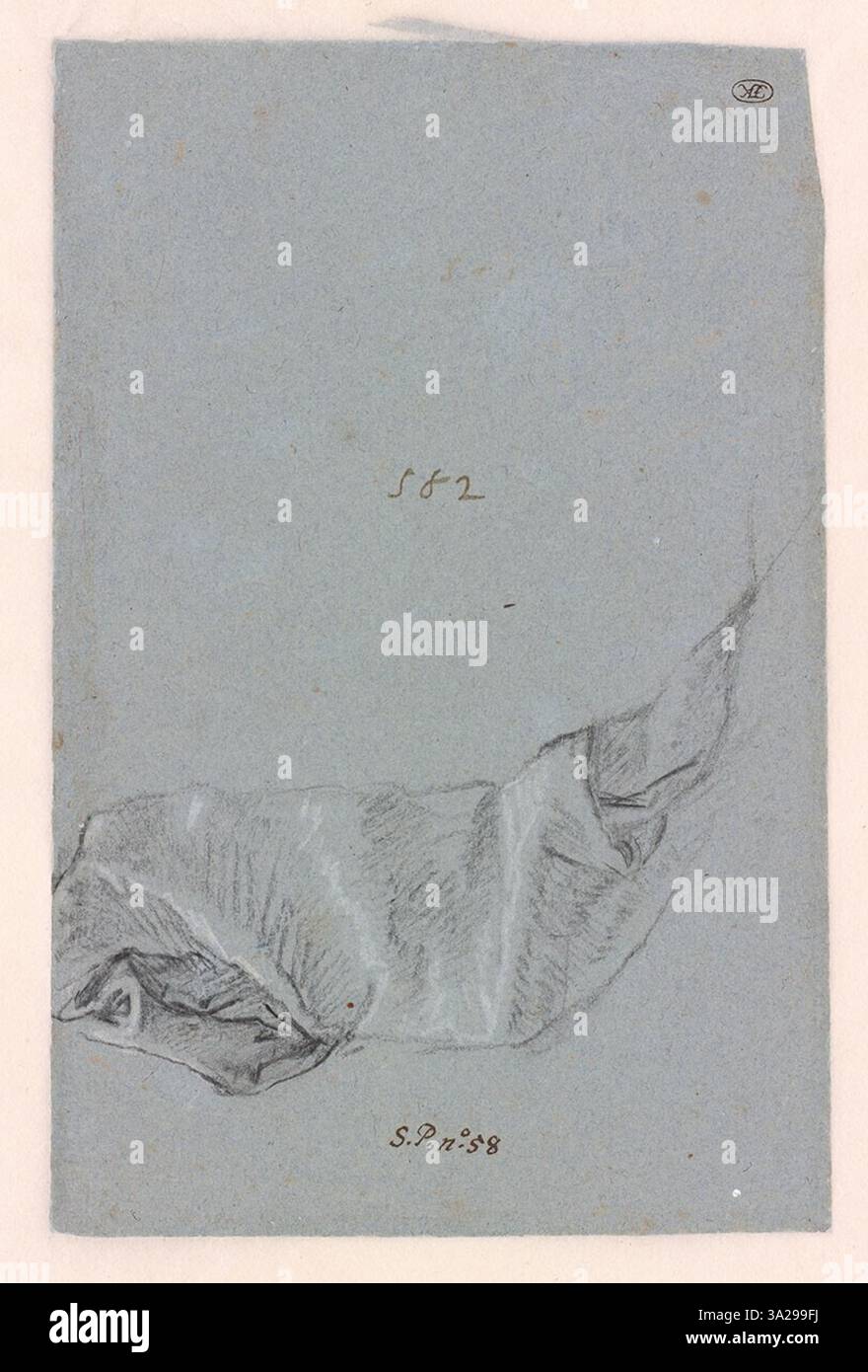 This study sheet from Veronese’s workshop focuses on drapery, showcasing the artist’s attention ...