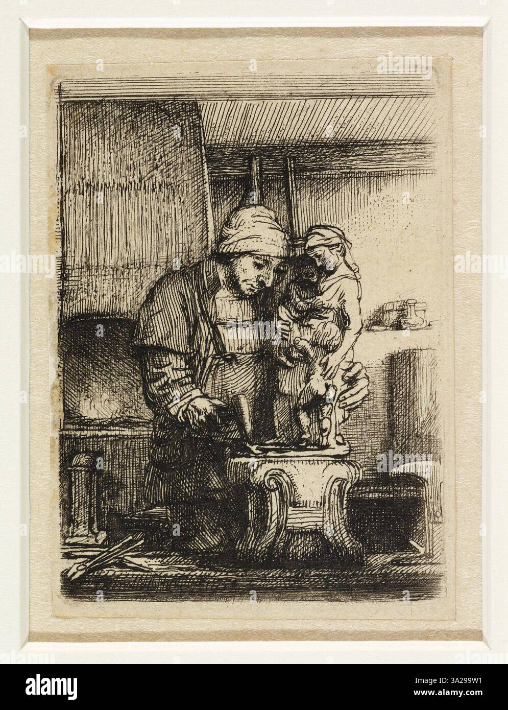 Rembrandt’s *The Goldsmith* portrays a skilled artisan at work ...