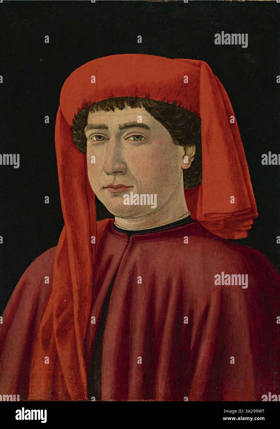 This portrait by Cosimo Rosselli, possibly depicting Francesco Datini ...