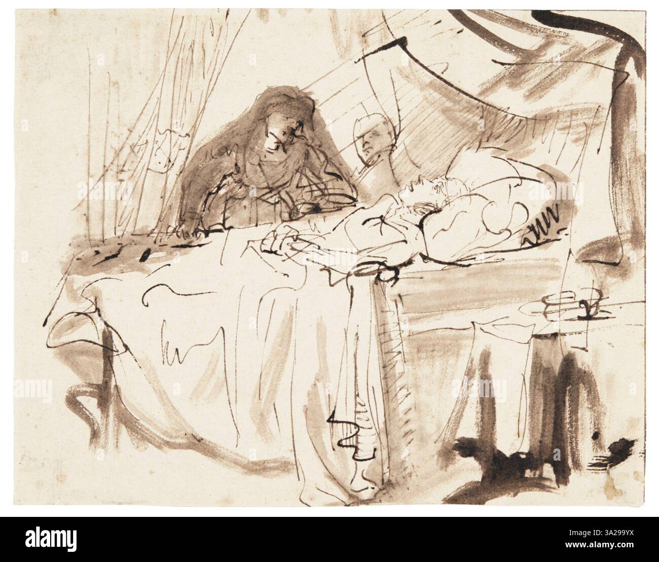 This painting depicts the moment of the Virgin Mary's death, a scene ...