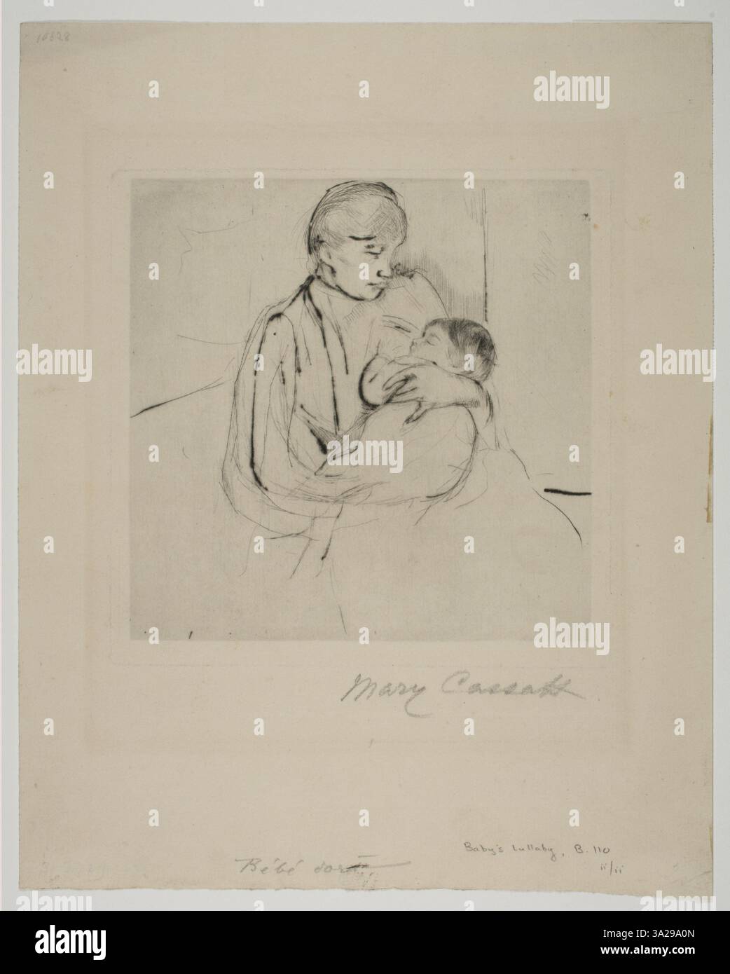 In 'Baby's Lullaby', Mary Cassatt captures a mother tenderly singing to ...
