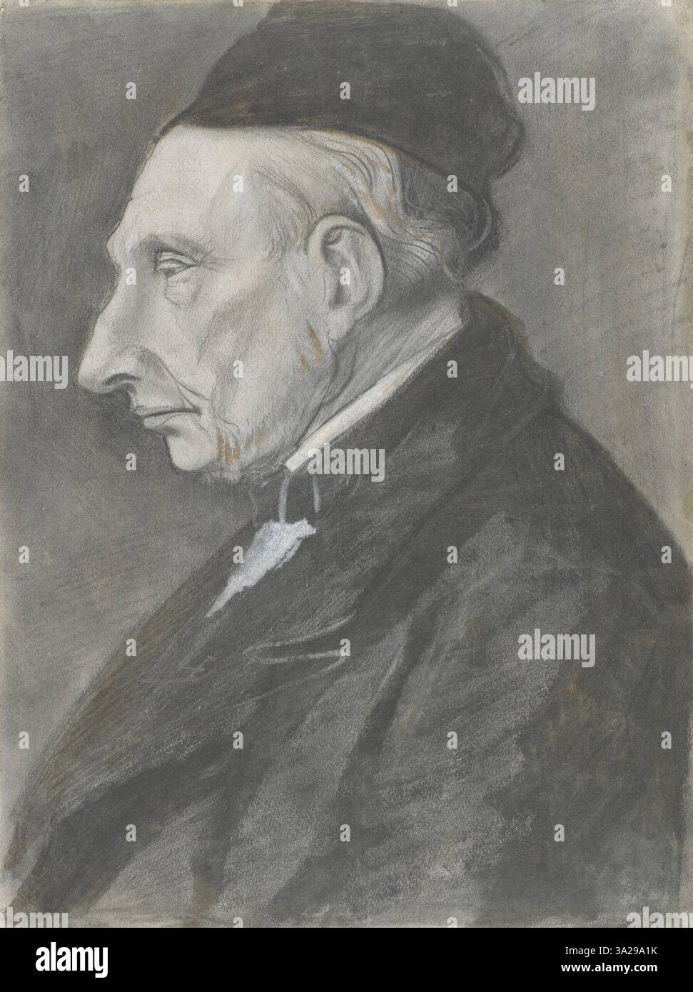 This drawing by Van Gogh from July 1881 portrays his grandfather ...