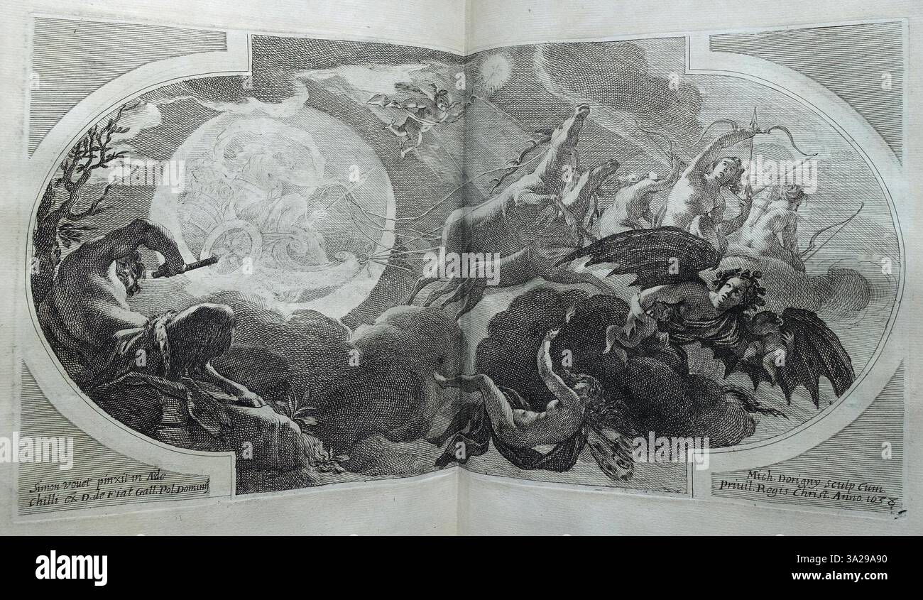 This artwork depicts the rising moon, set against a dark sky. The soft ...