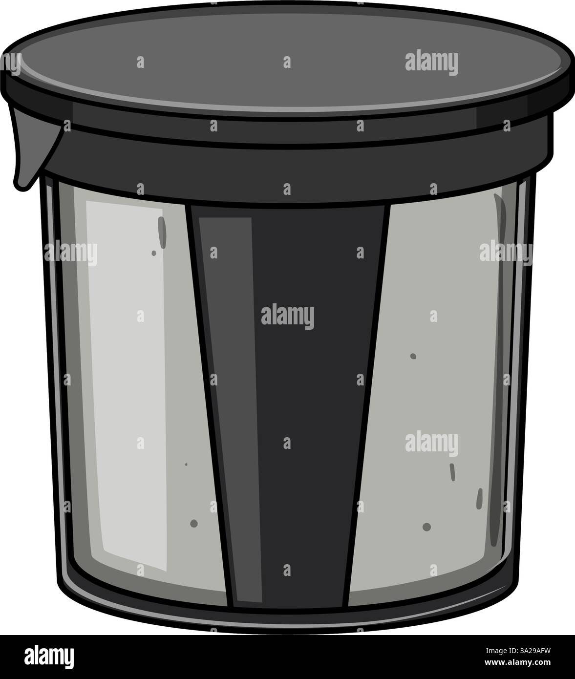 friendly reusable coffee filter cartoon vector illustration Stock ...