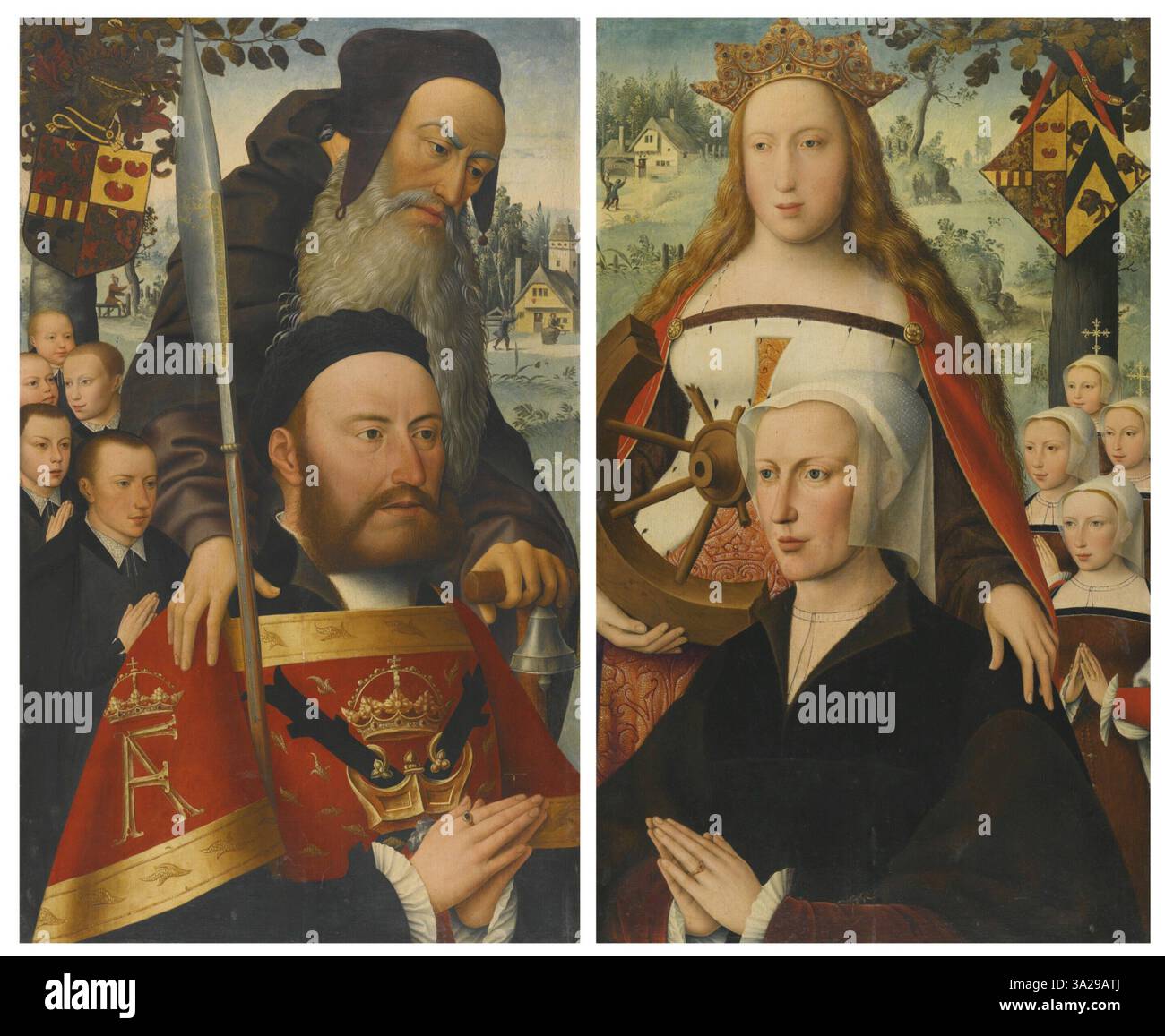 Altar wings 15th century Cut Out Stock Images & Pictures - Alamy