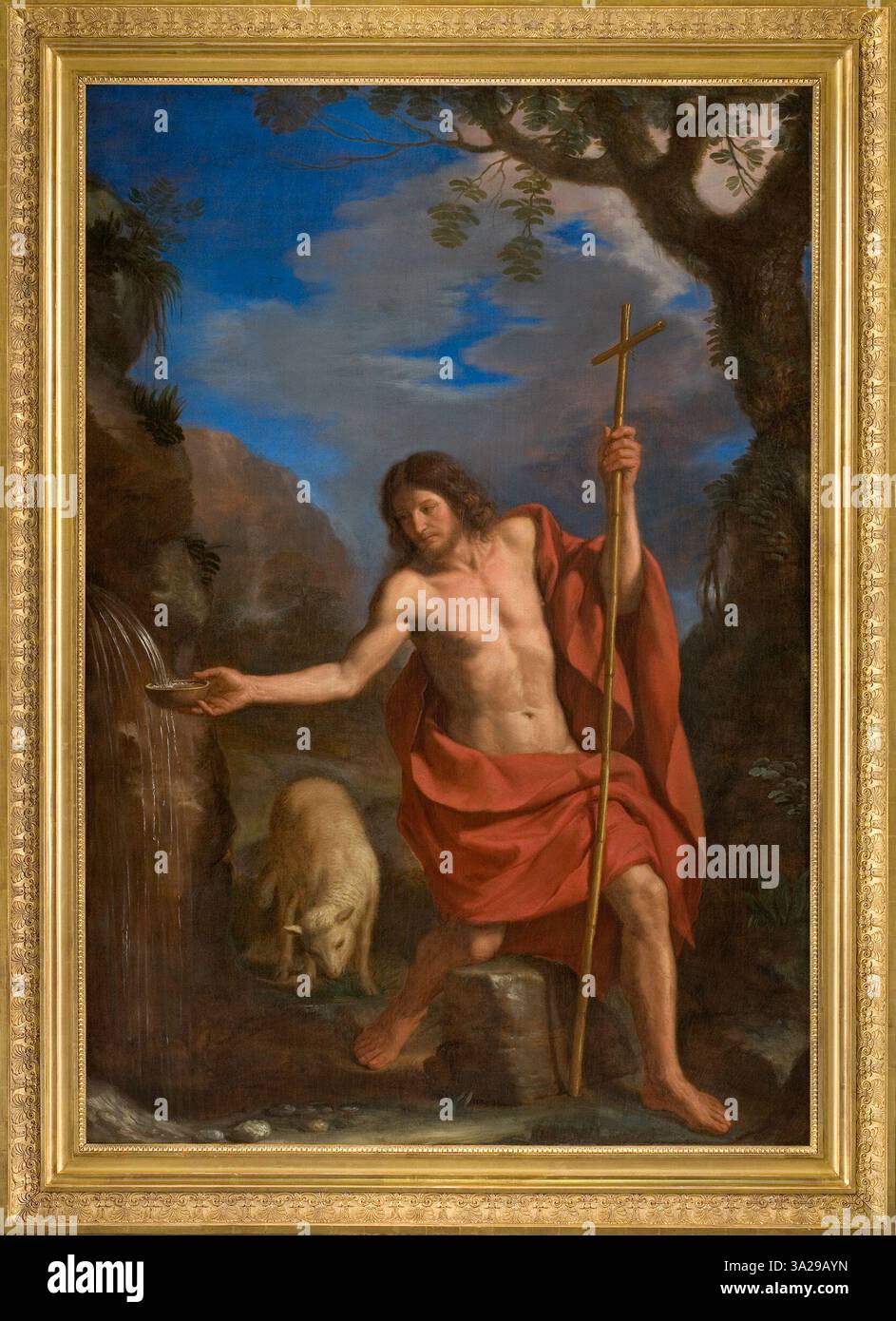 Guercino’s 'Saint Jean Baptiste à la source,' painted around 1661 ...