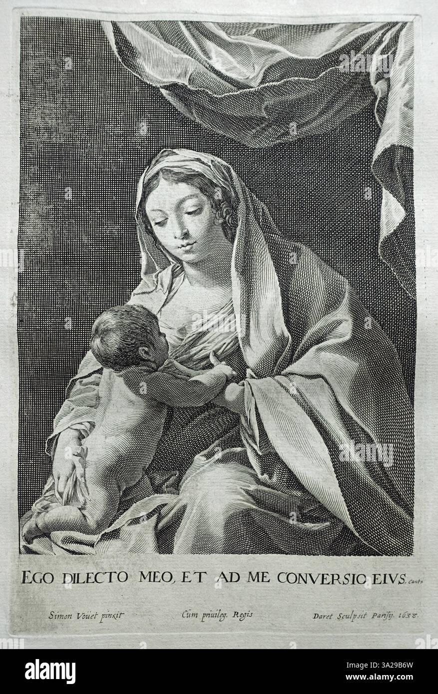 The Virgin is shown supporting the Christ Child as he climbs onto her ...
