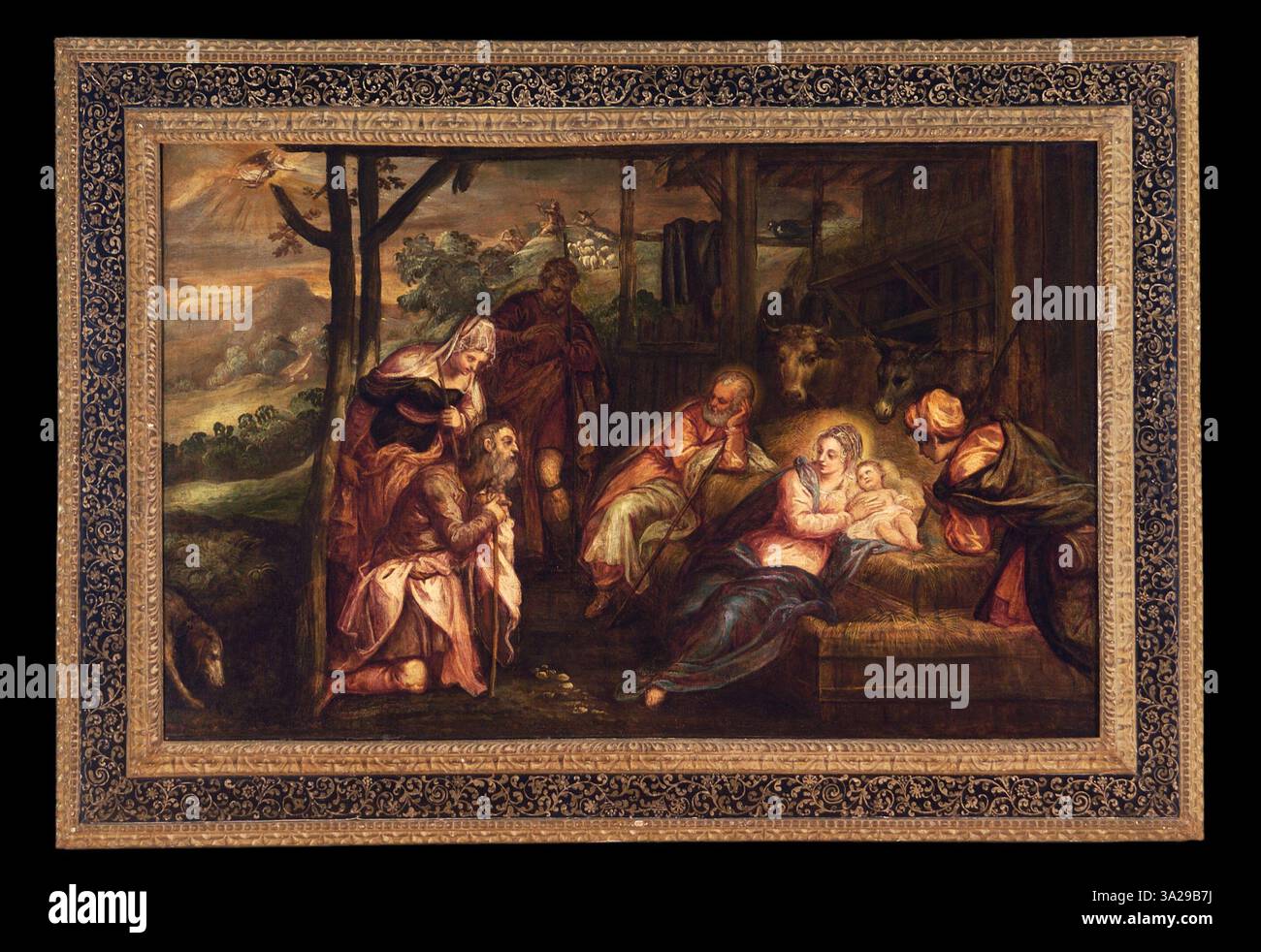 Giovanni Galizzi's painting 'The Adoration of the Shepherds,' dated ...