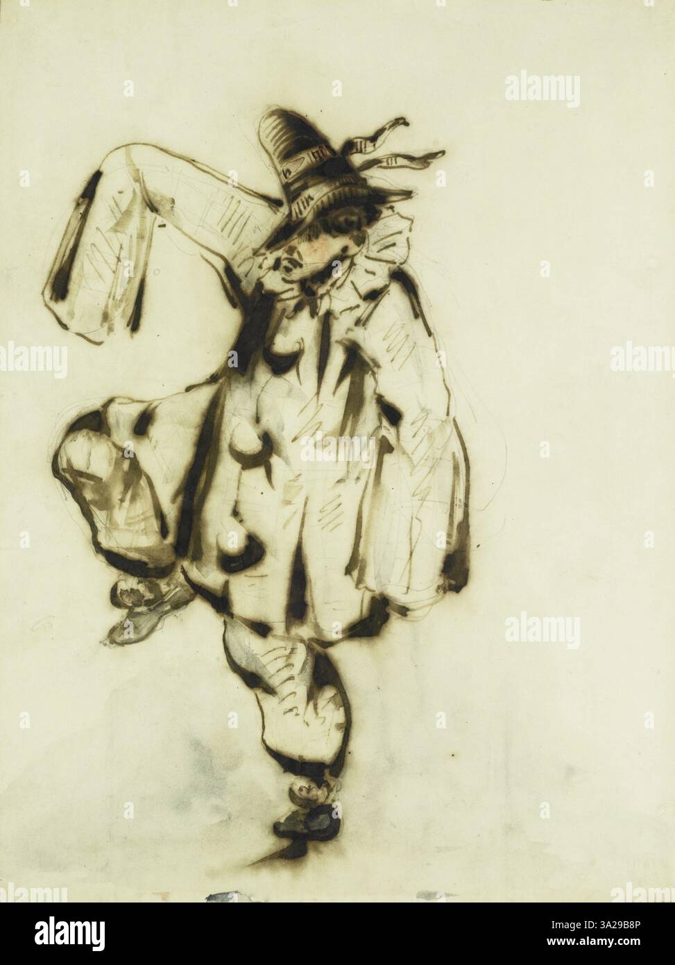 'Pierrot Danseur' depicts a dancer dressed as Pierrot, a character from ...