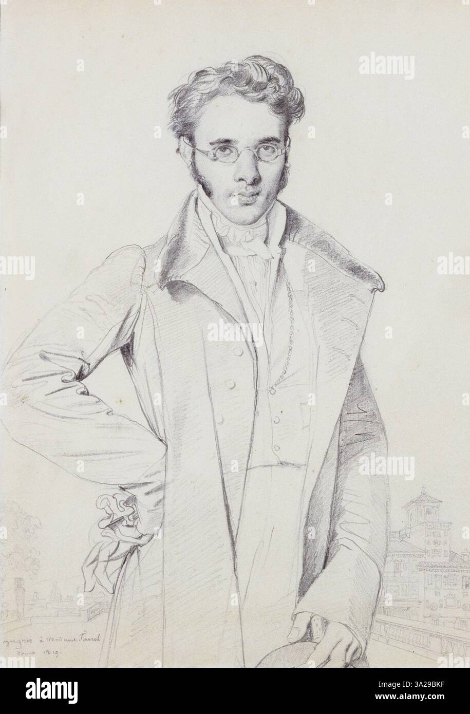 In this portrait, Ingres captures André-Benoît Barreau, known as Taurel ...