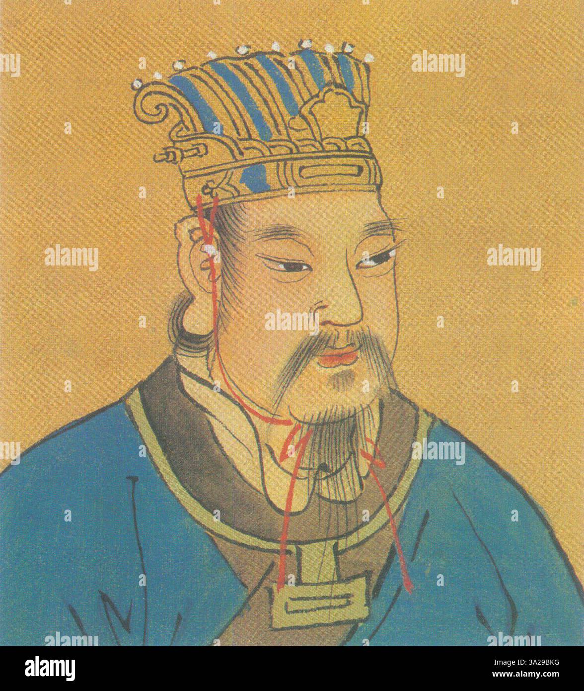 Portrait of Sima Rui, also known as Emperor Yuan of Jin, from the Qing ...