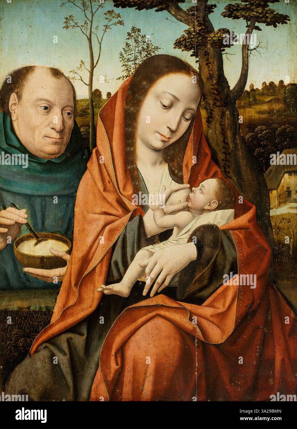 This painting, attributed to the Master of the Holy Blood and created around 1520, depicts the ...