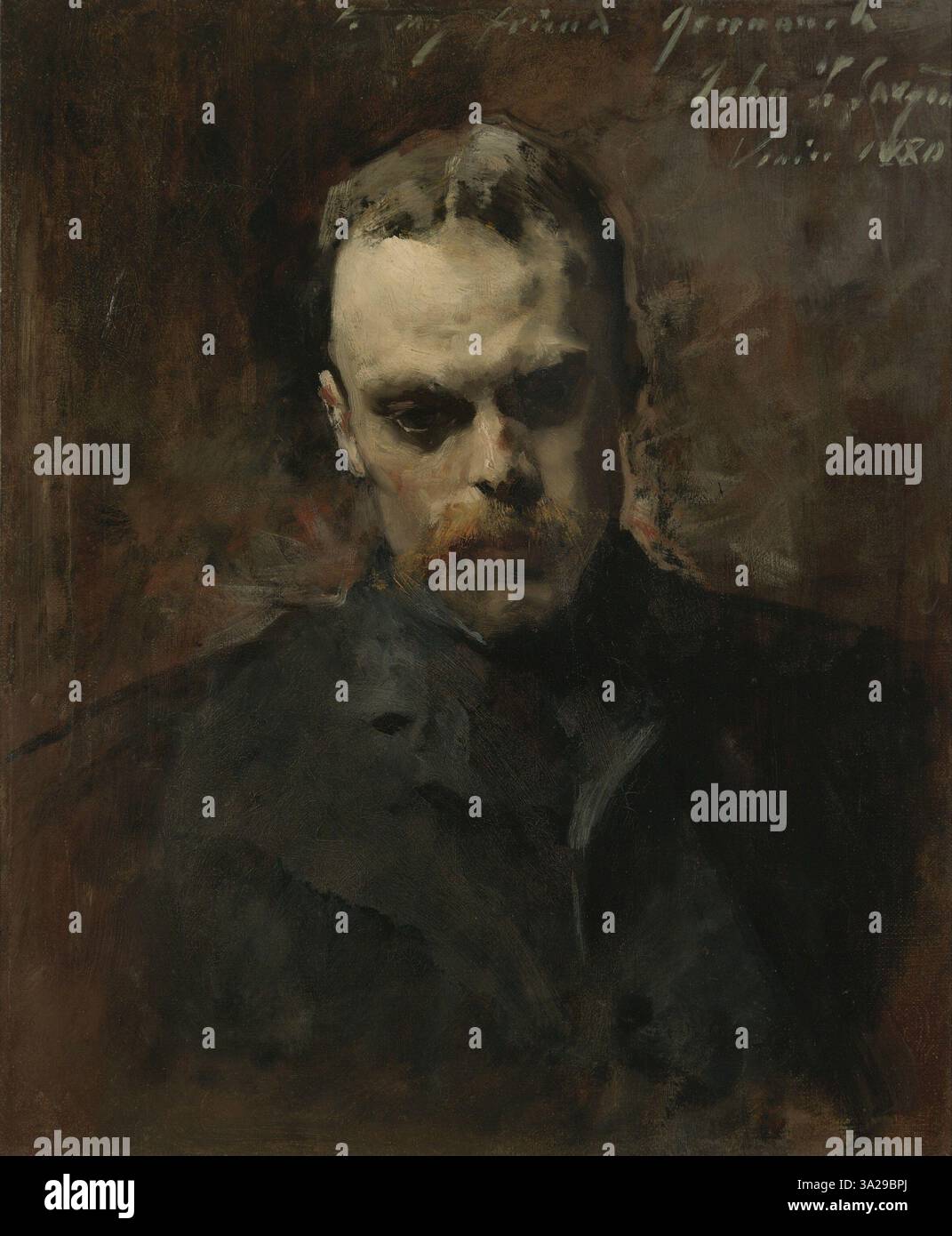 This cropped portrait of Gordon Greenough, painted by John Singer ...