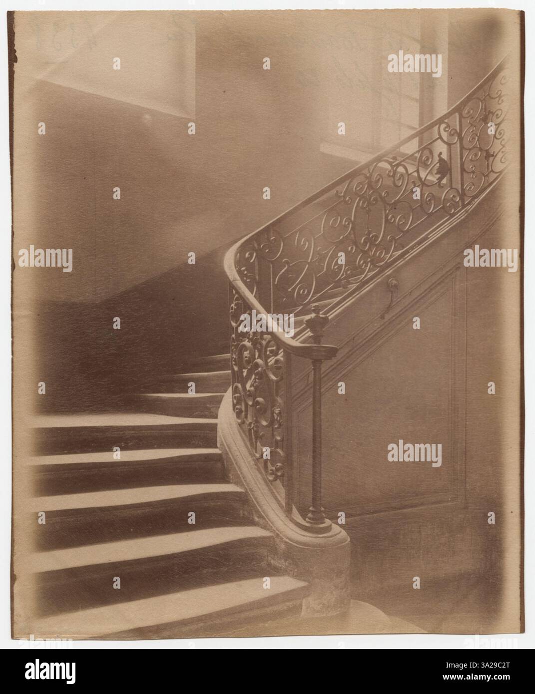 This photograph by Eugène Atget showcases the architectural features of ...