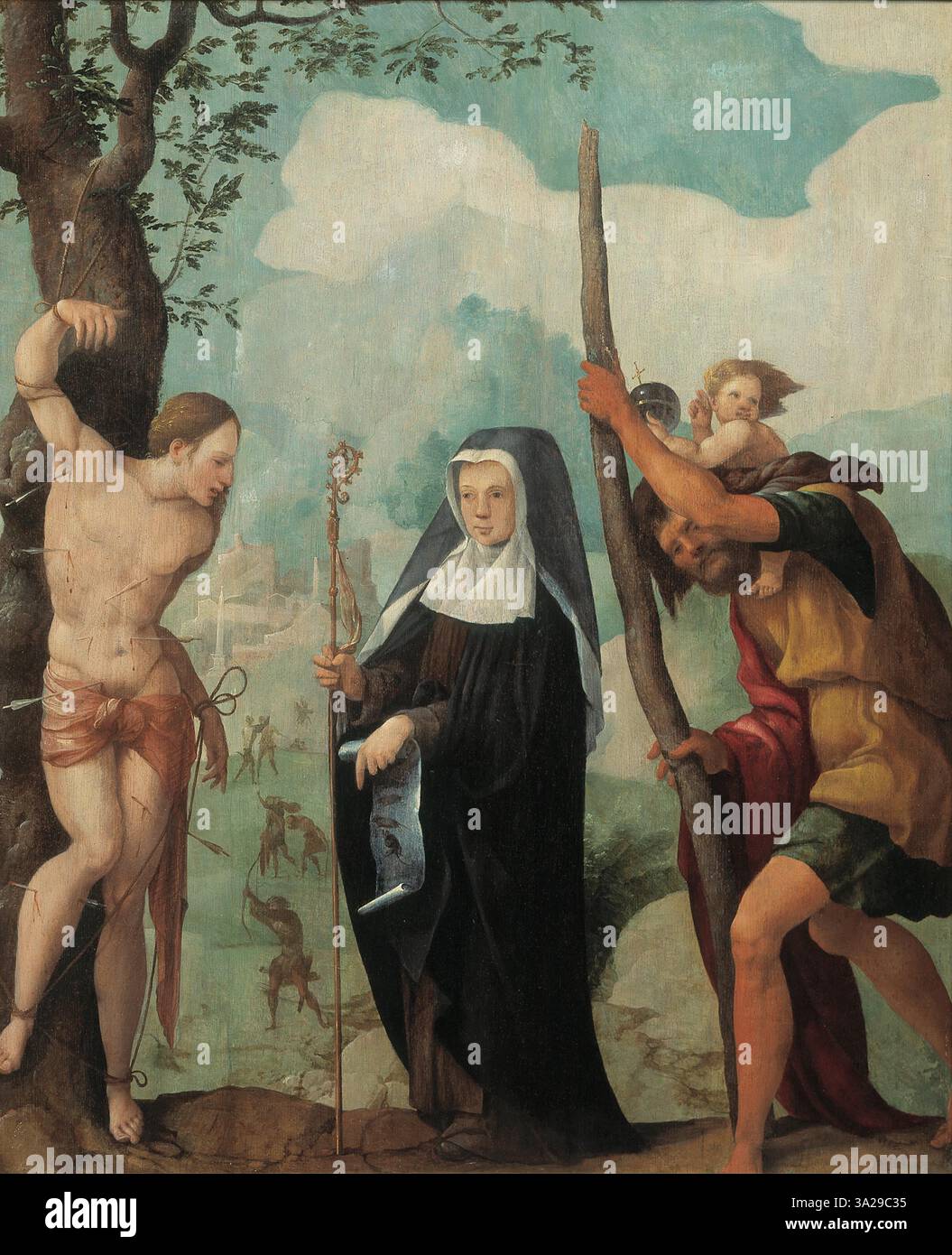 The second panel of Jan van Scorel's 1526 triptych portrays the moment ...