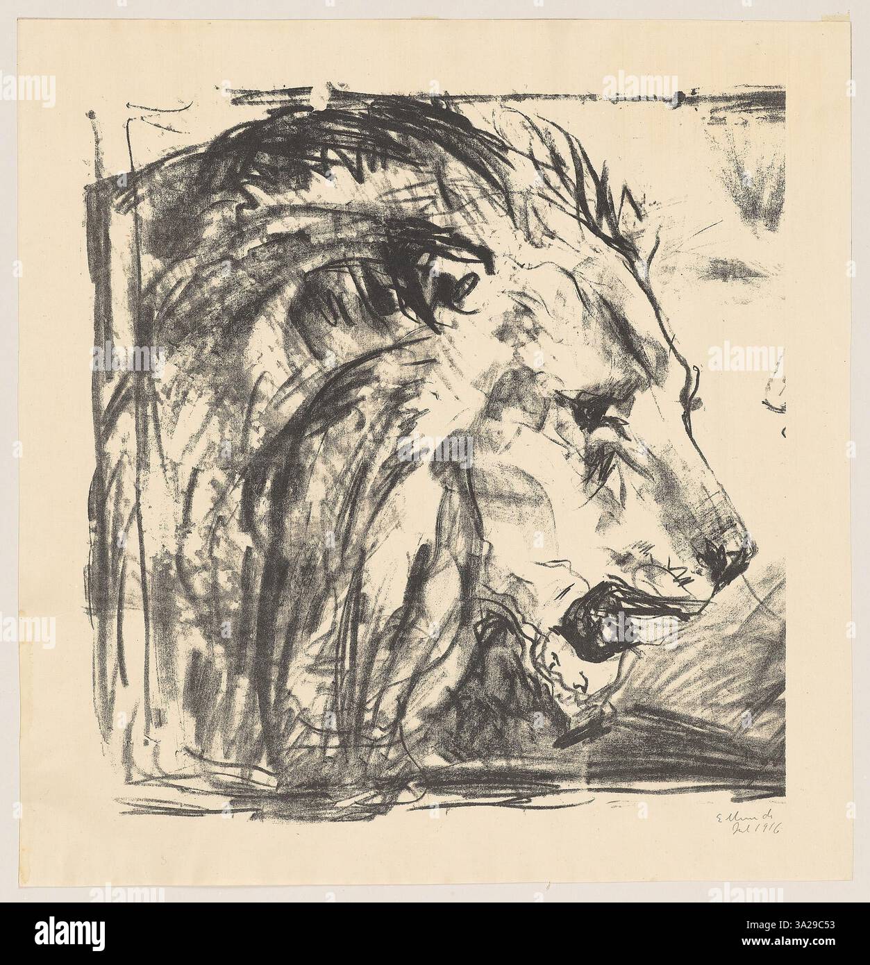 In 'The Lion Tamer,' Munch portrays a dramatic scene of human control ...