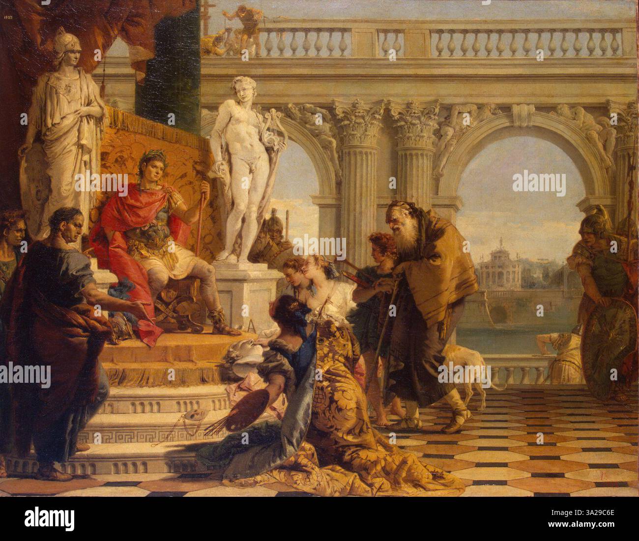 'Maecenas Presenting the Liberal Arts to Emperor Augustus' by Tiepolo ...