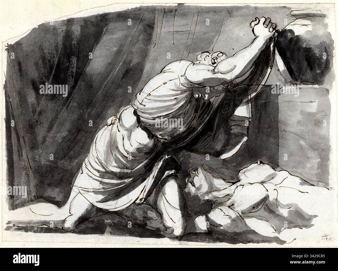 This dramatic drawing by Fuseli portrays Achilles mourning the death of ...